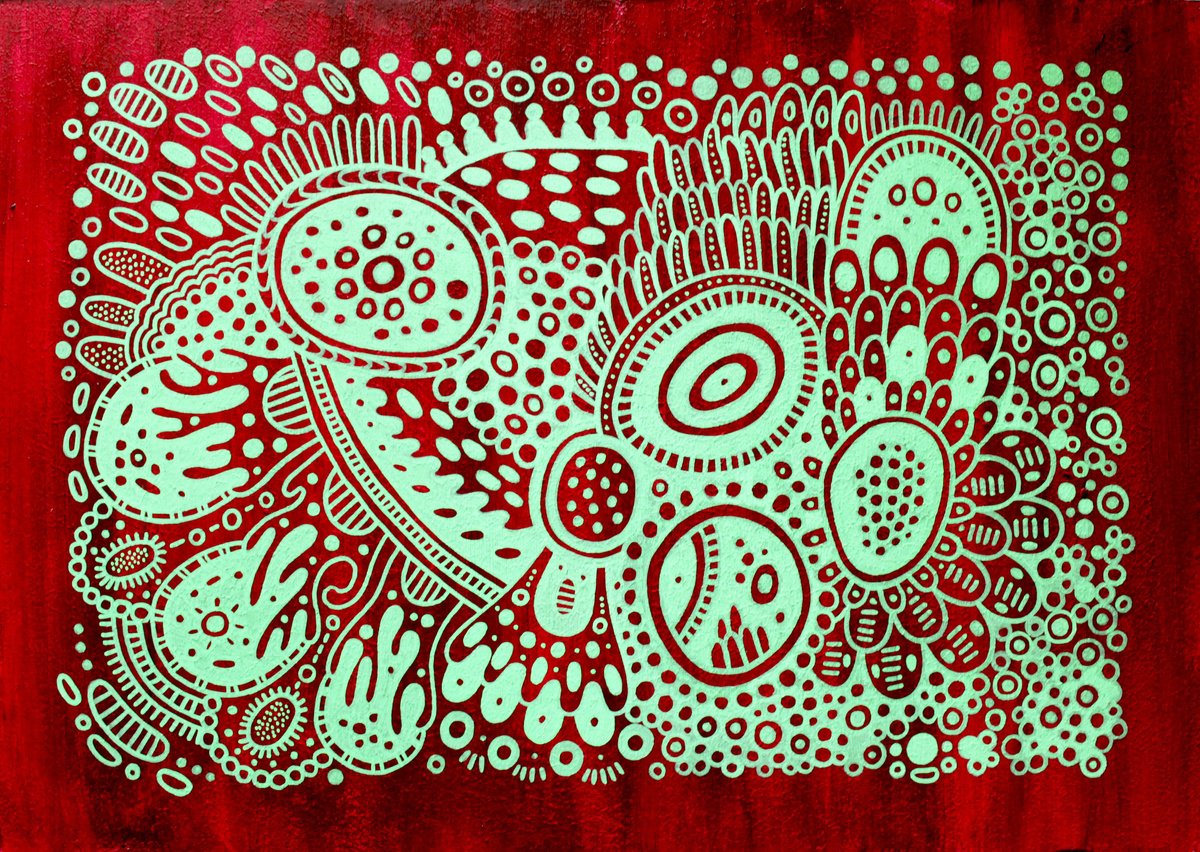 Surreal Pattern n.26 Acrylic painting: Veronika Demenko | Artfinder