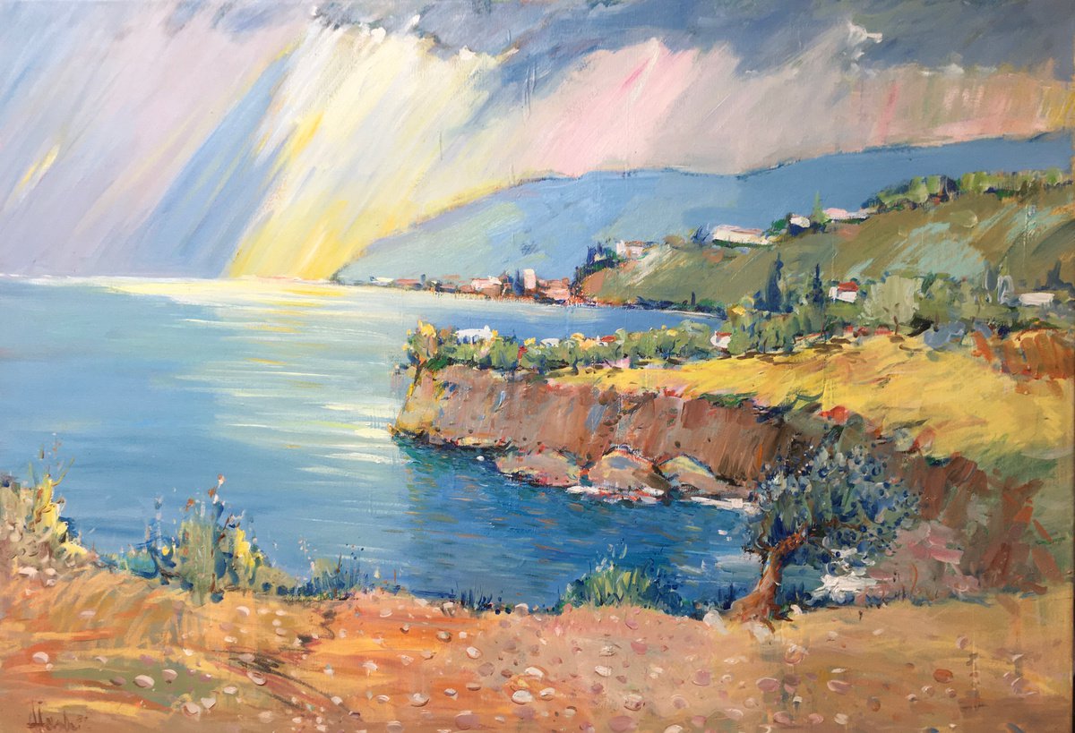 Vlora Riviera. Oil painting: Altin Furxhi | Artfinder
