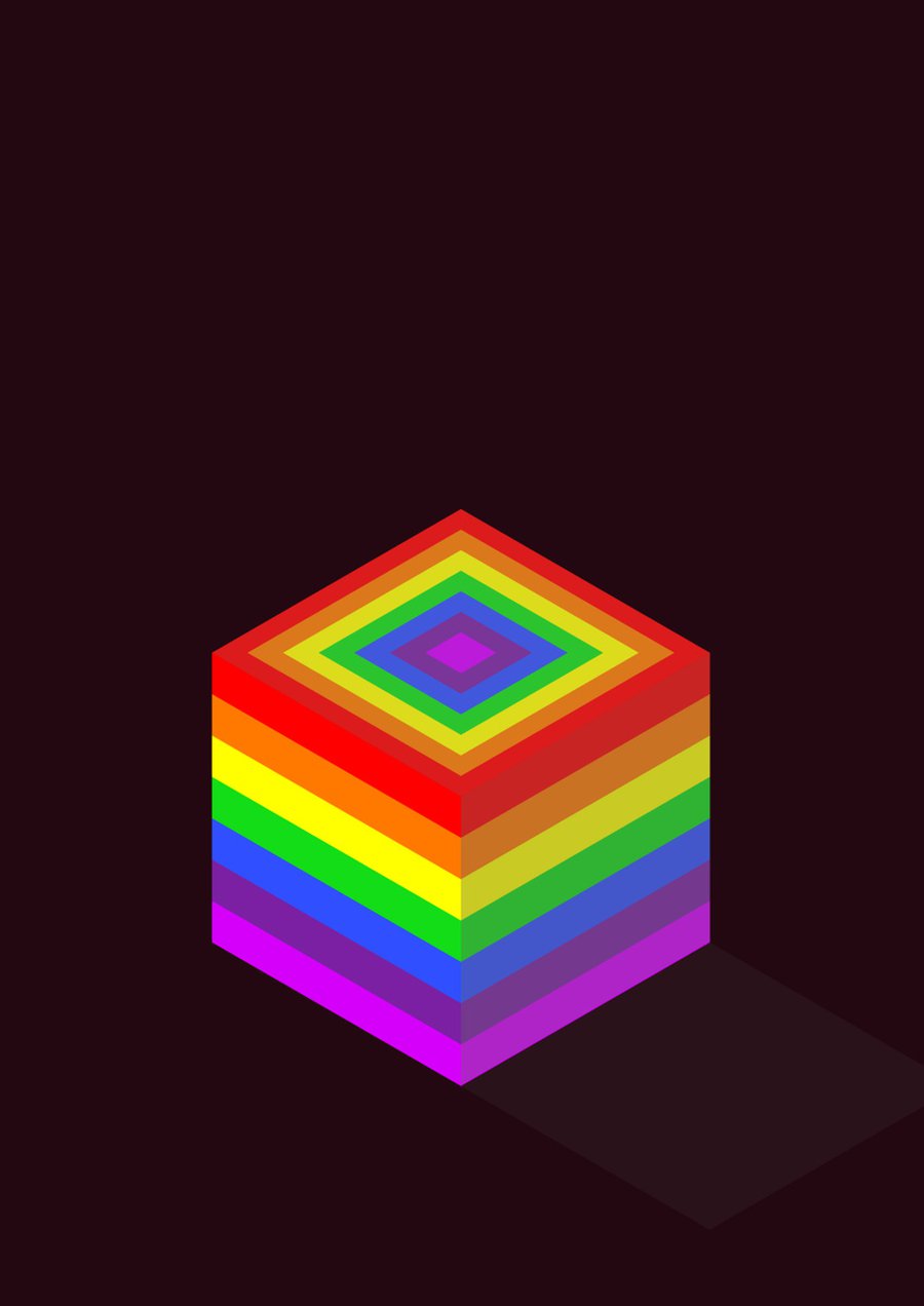 The Illusion of Freedom: the rainbow cage Digital Art (Giclée) by David ...