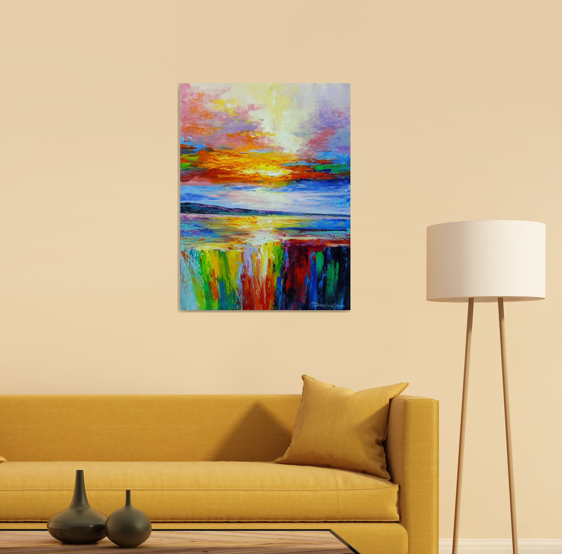 On the edge of a bright abyss Oil painting: Olha Darchuk | Artfinder