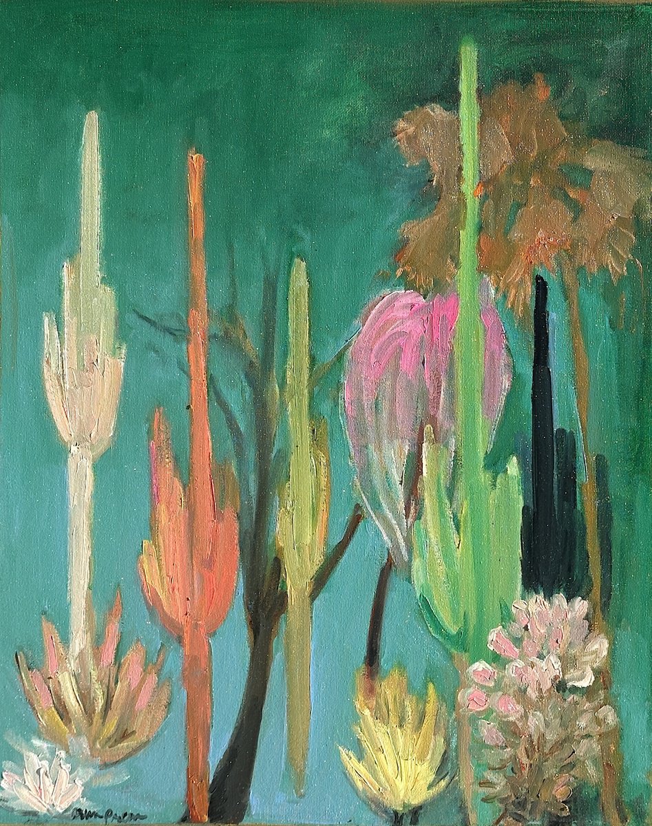 Desert Carnival Oil painting: Arun Prem | Artfinder