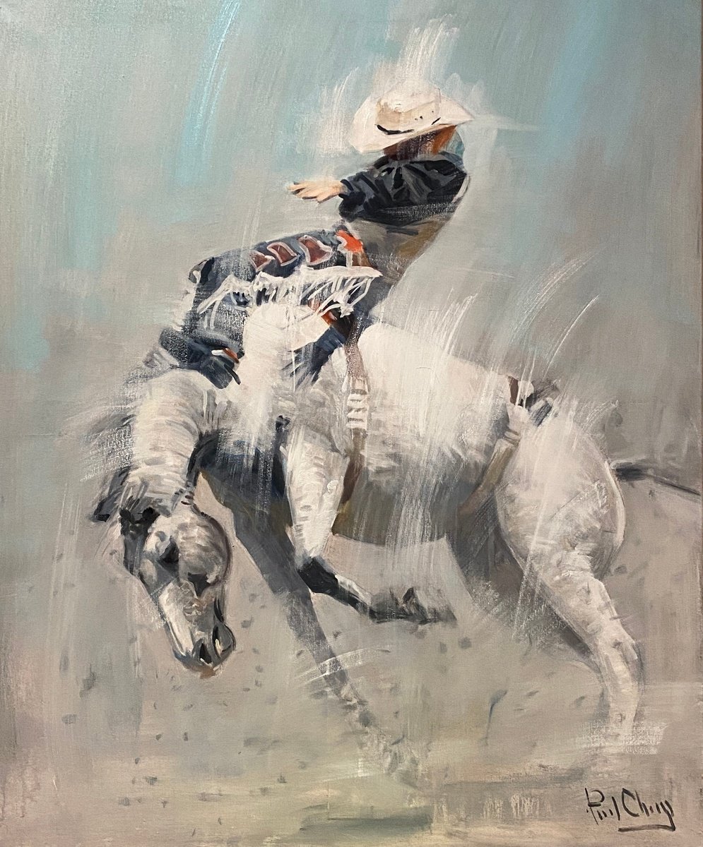 The Art Of Rodeo No.57x Oil painting: Paul Cheng | Artfinder