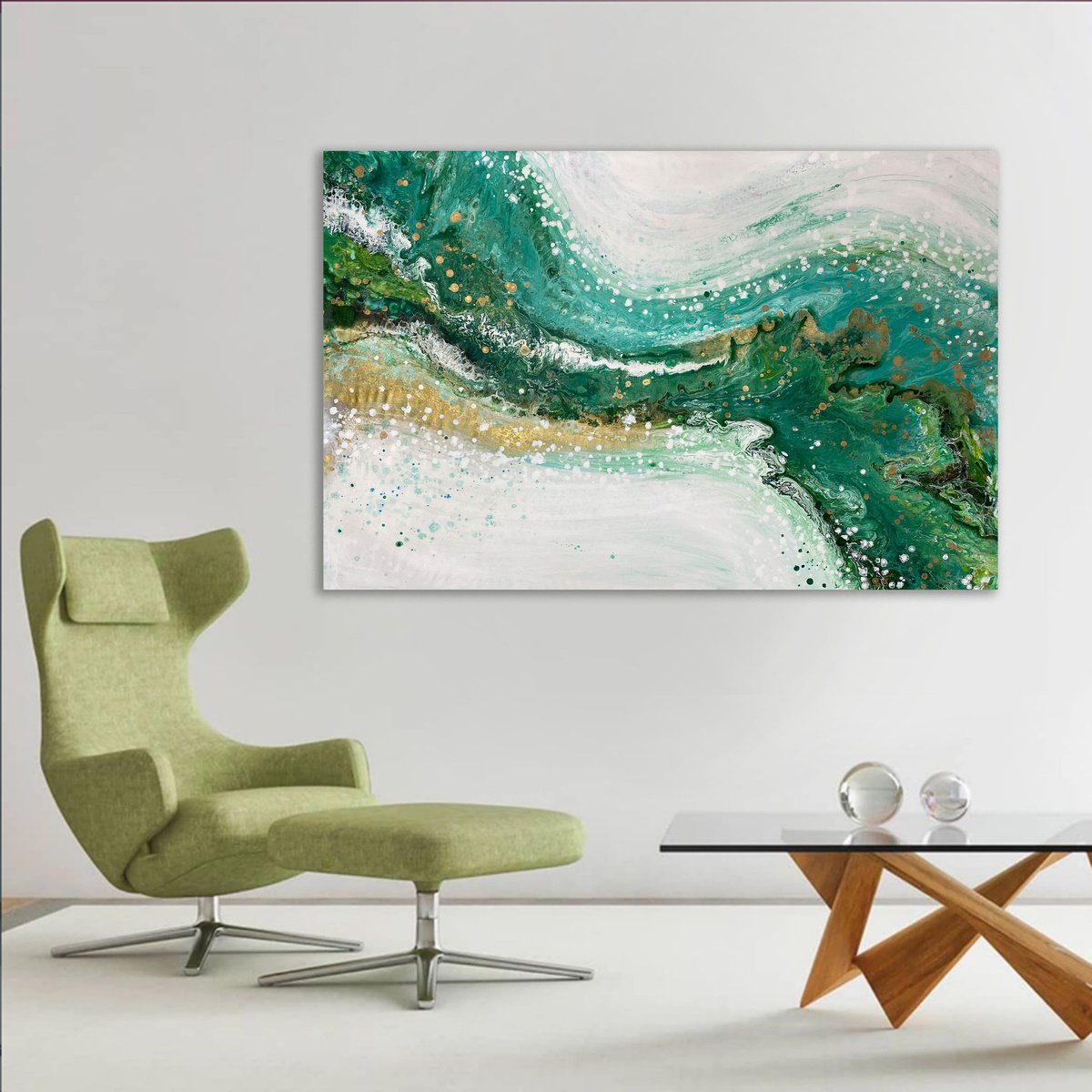 Abstract Painting 2202 XXL art Acrylic painting: Alexandra Dobreikin ...