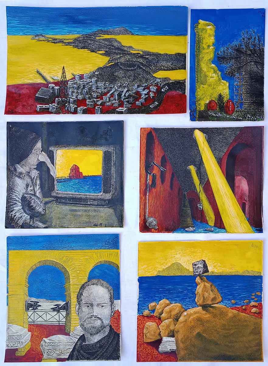 Campi Flegrei 2 Mixed-media painting: Antonio Mele | Artfinder