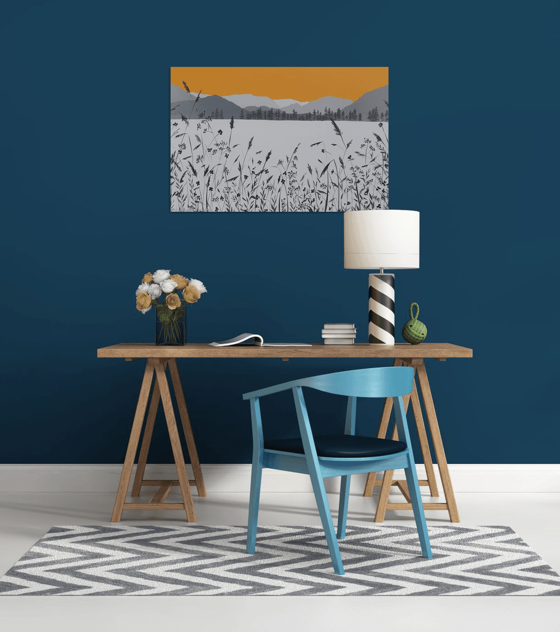 Across Ullswater to Martindale Acrylic painting: Sam Martin | Artfinder