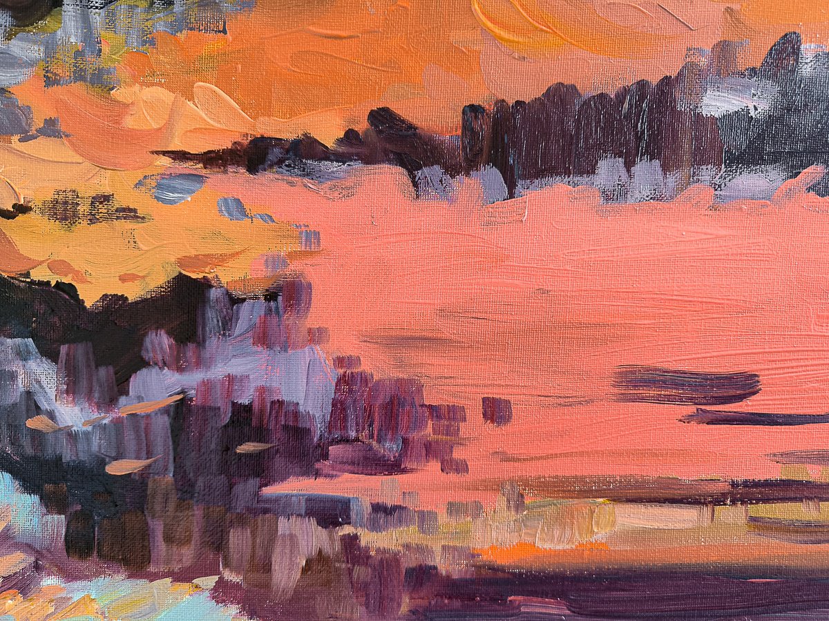 Soft Turbulence Oil painting by Linda Clerget | Artfinder