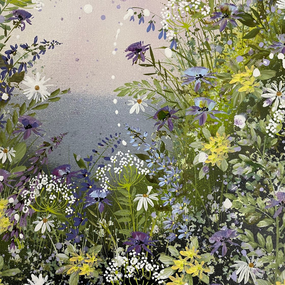 Cow parsley cove Acrylic painting: Jane Morgan | Artfinder