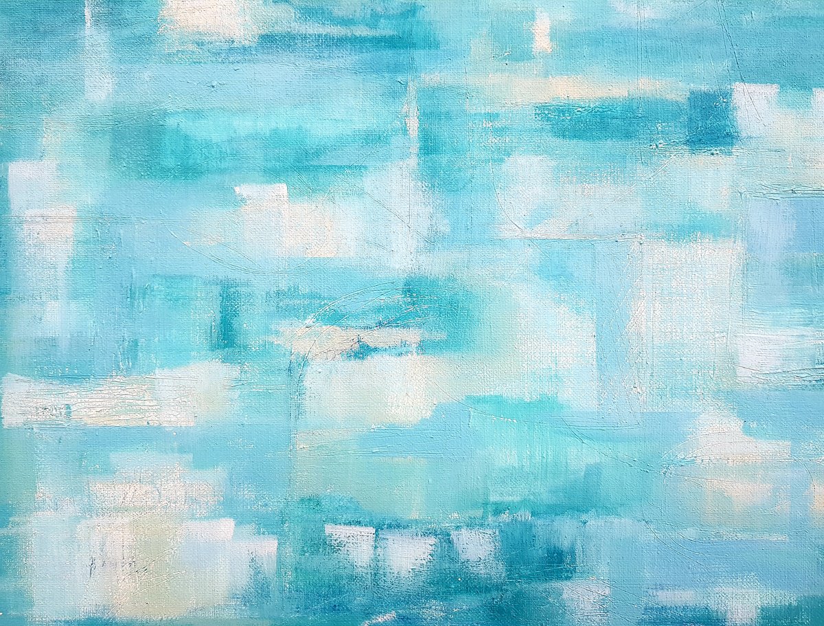A CALM SPACE Mixed-media painting by Jayne Gaze | Artfinder