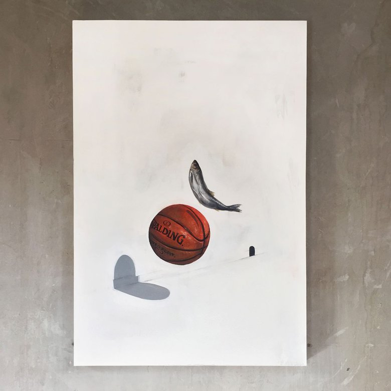 F*shing Balls Acrylic painting by Joshua Daniels | Artfinder