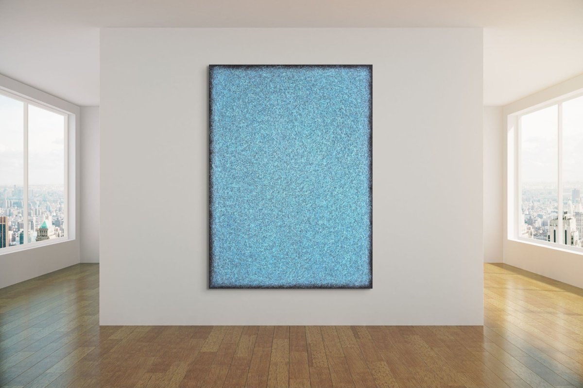 Light Blue Infinity Acrylic painting: Heidi Thompson | Artfinder