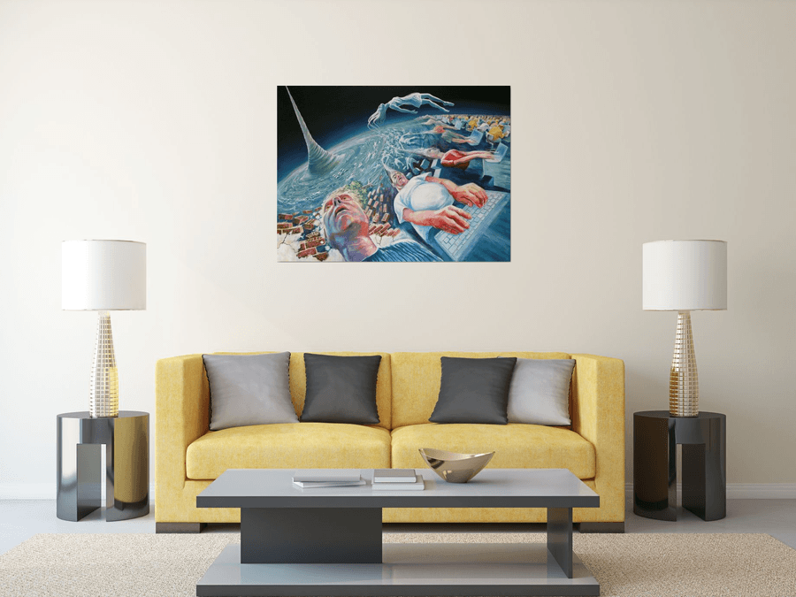 Generation Mutha Board Oil painting: Daniel Loveday | Artfinder