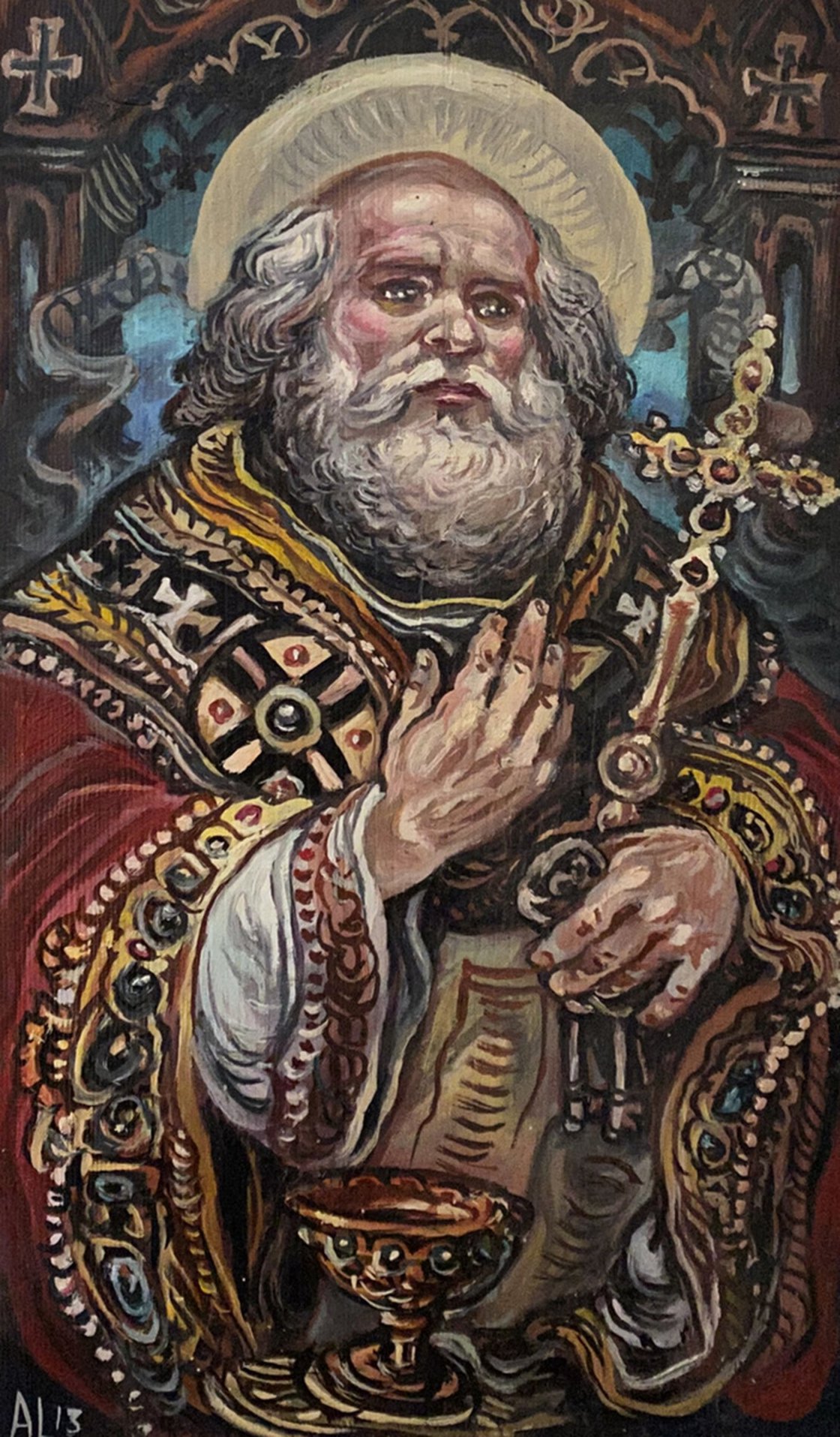 Apostle Peter Oil painting: Oleg and Alexander Litvinov | Artfinder