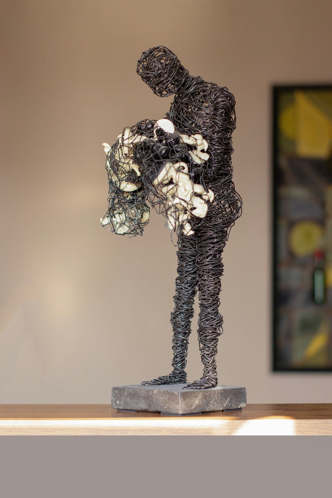 Original Sculpture - Knight's Grief by Karen Axikyan