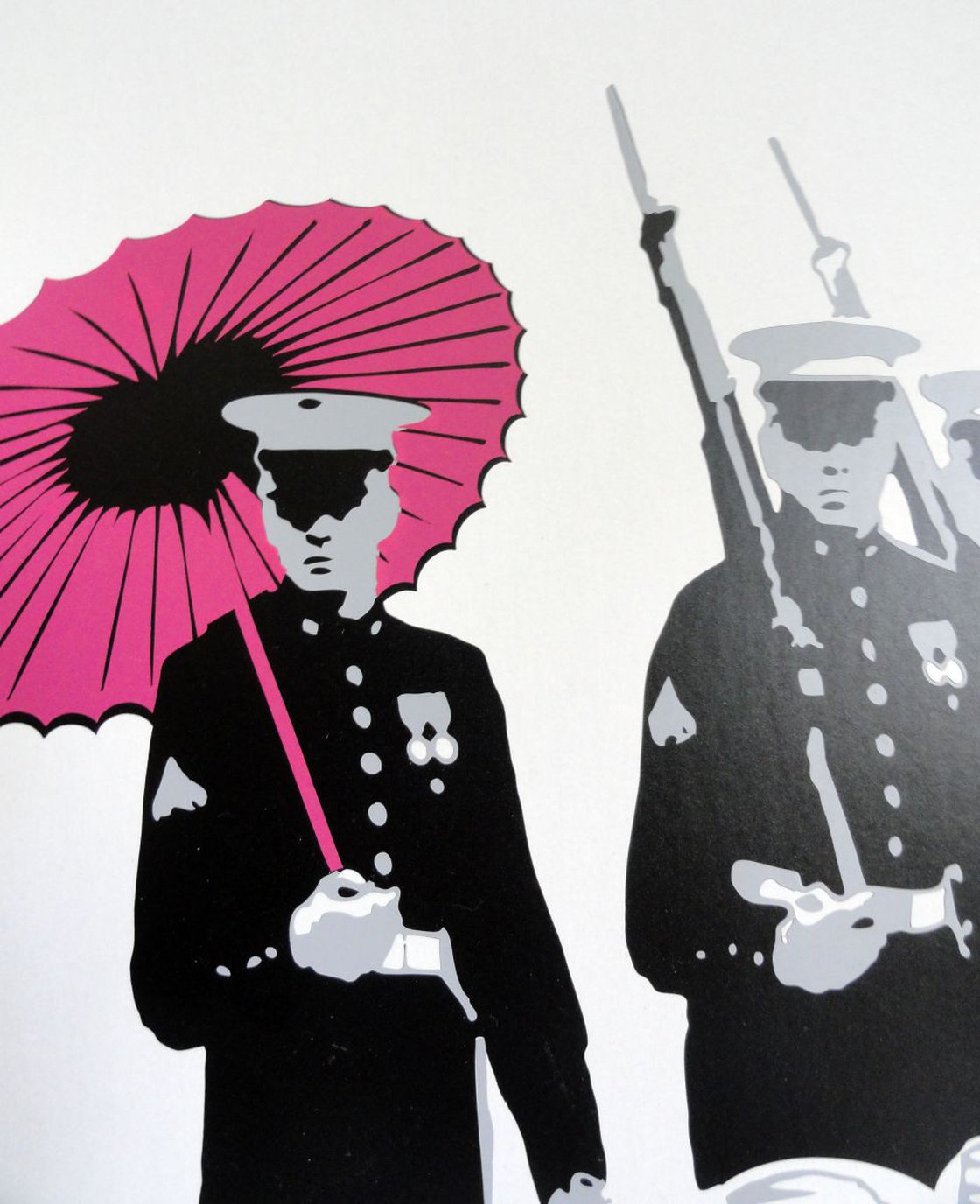 Parasol on Parade Collage by Sue Rowe | Artfinder