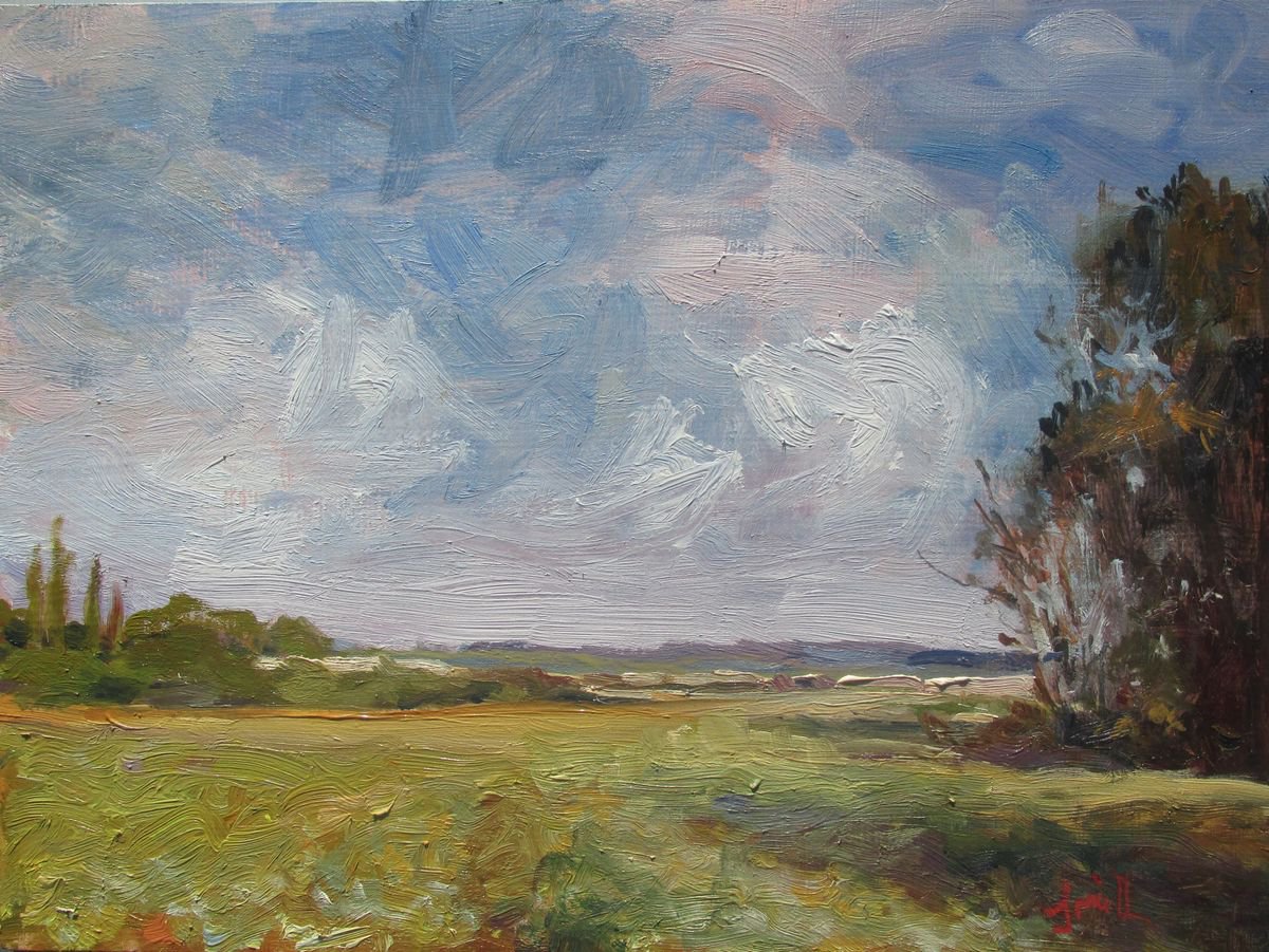 Original oil Impressionist English countryside l | Artfinder