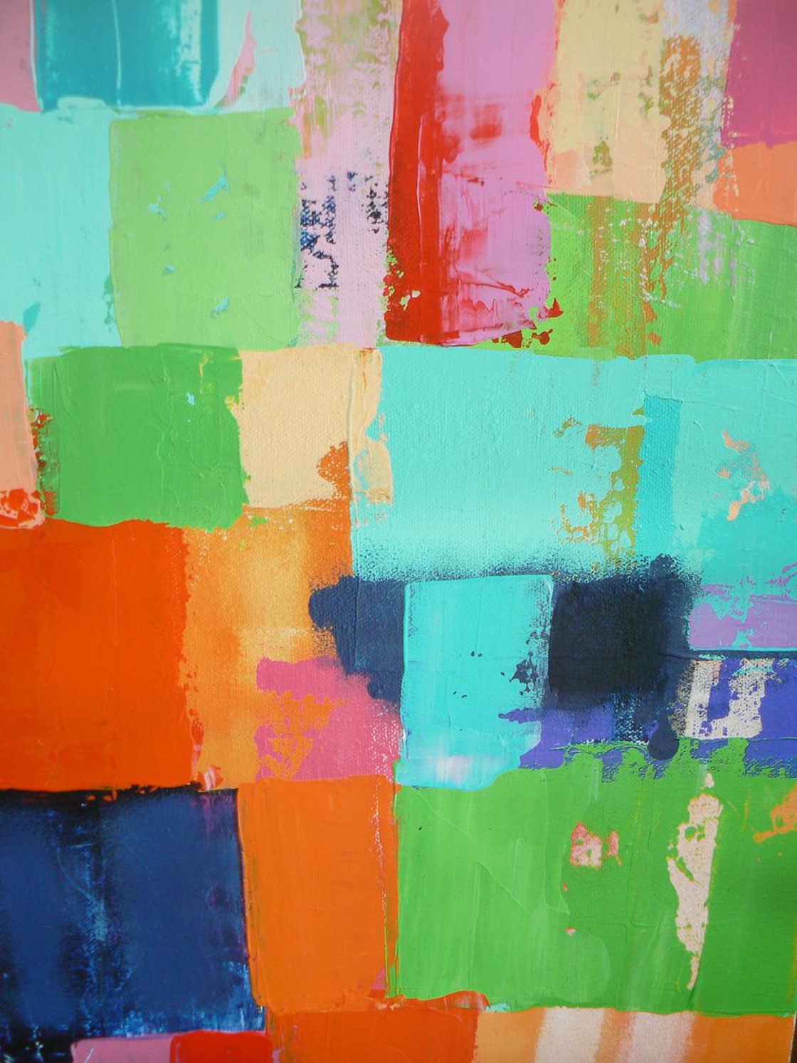 Shout it loud (Large abstract painting -ready to hang) Acrylic painting ...