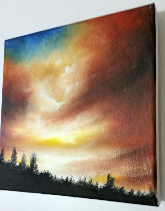 Rusty sky Oil painting by Alan Brunt | Artfinder