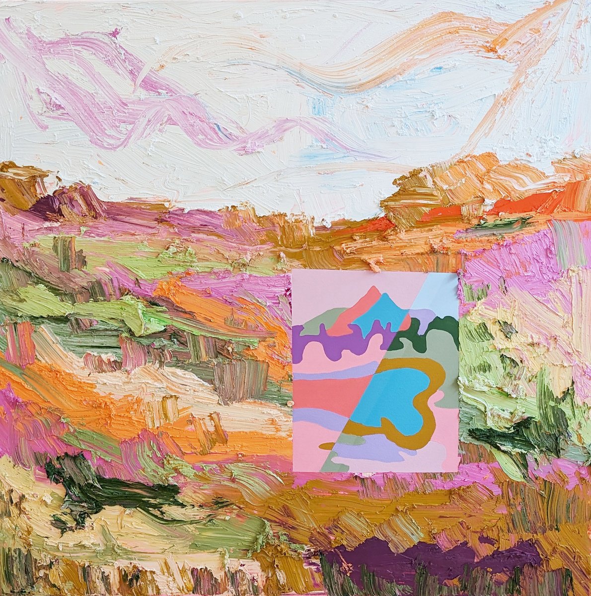 Mountains in the Bush Mixed-media painting: Marinka Parnham | Artfinder
