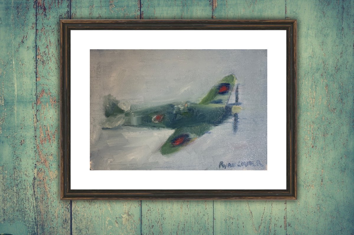 Spitfire Oil painting by Ryan Louder | Artfinder