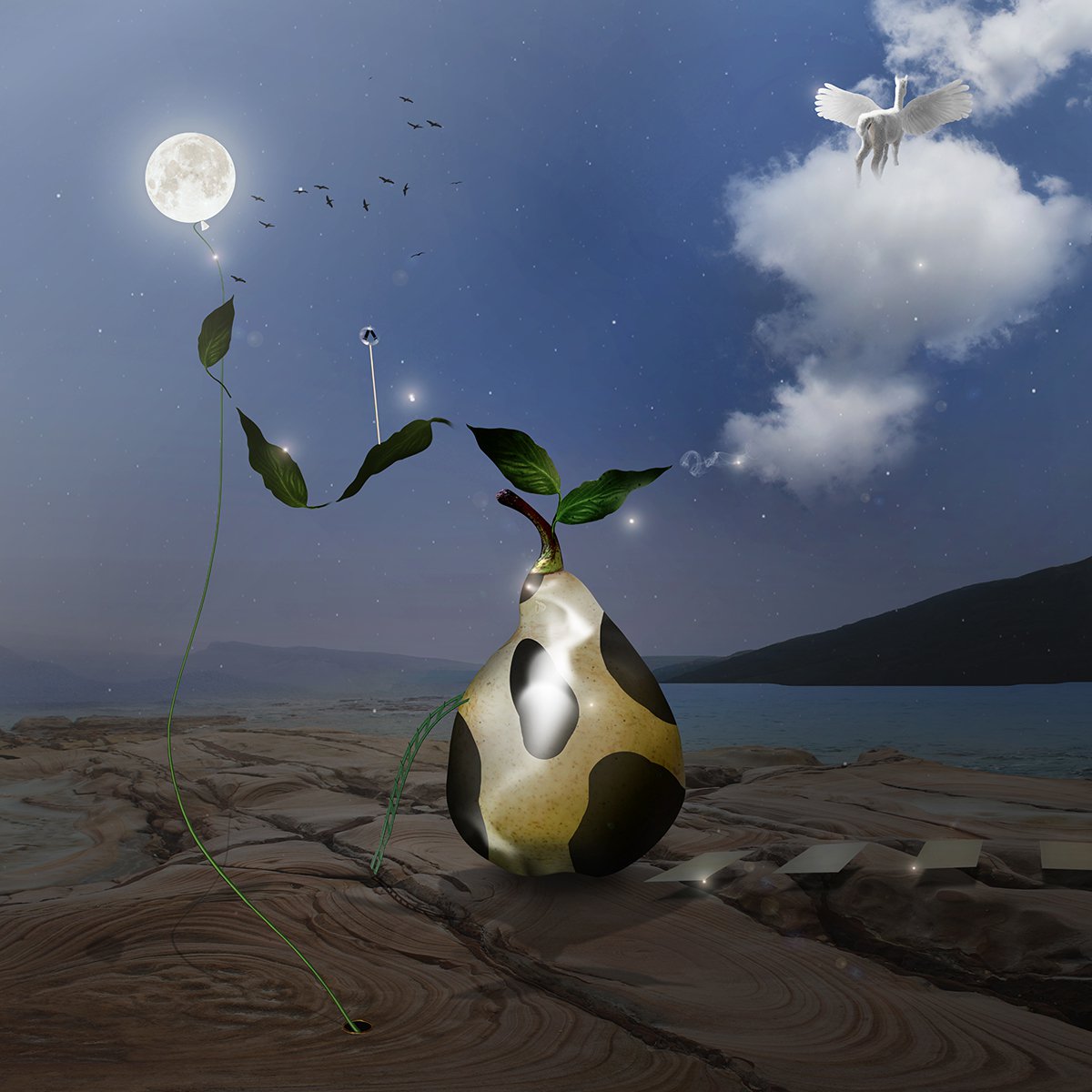 Pear Recreation Print: Vanessa T Stefanova | Artfinder