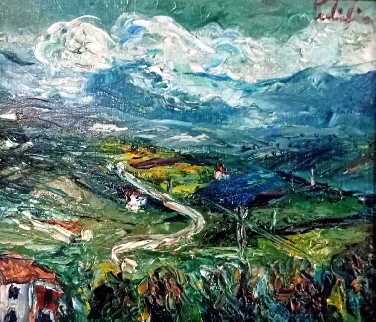 Furnari dopo la pioggia Oil painting: Antonino Puliafico | Artfinder