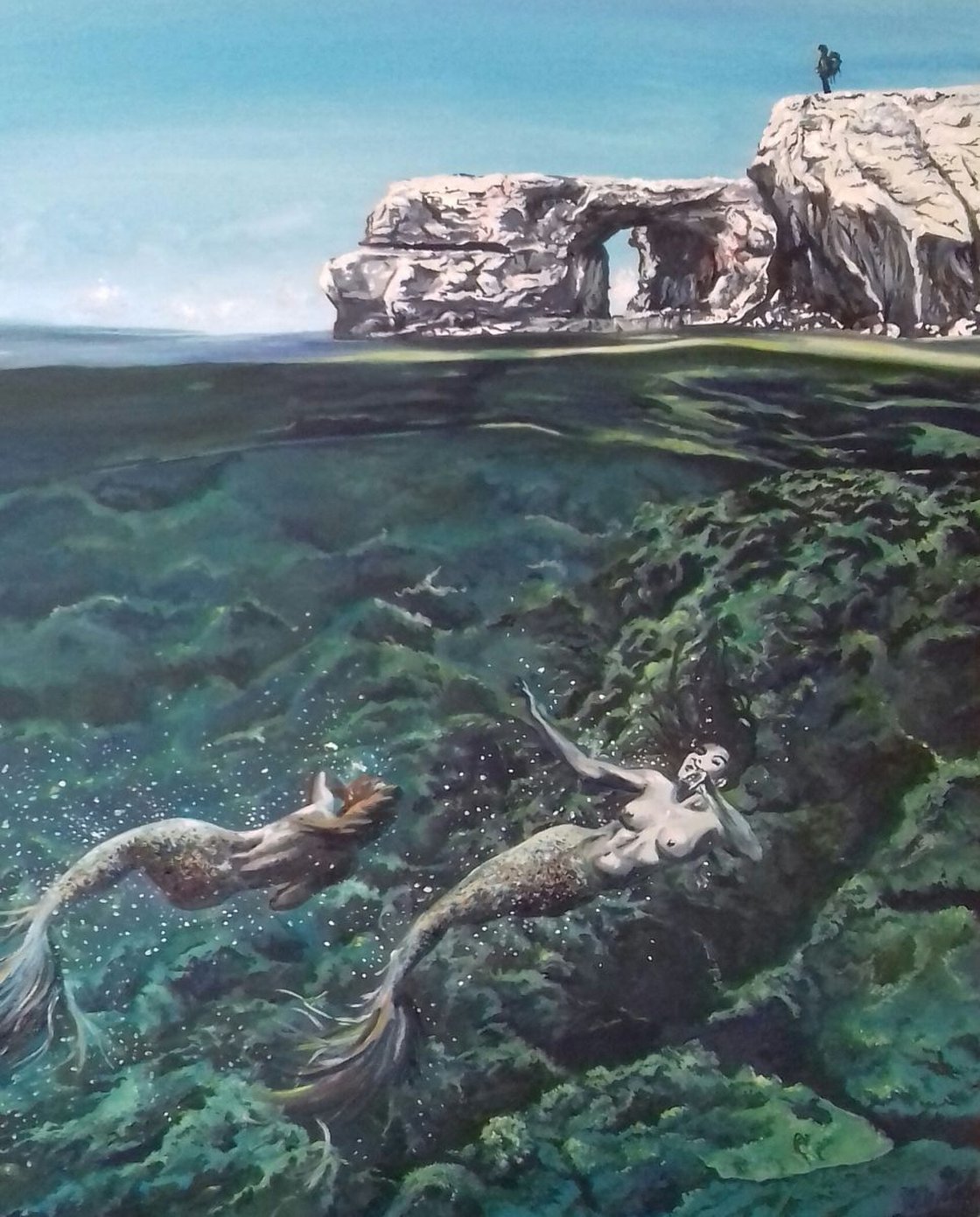 Listen, then see. Oil painting: Warren Faye | Artfinder