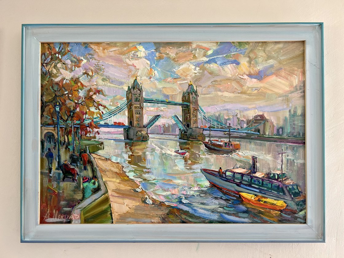 Autumn Tower Bridge Oil painting: Andriy Nekrasov | Artfinder