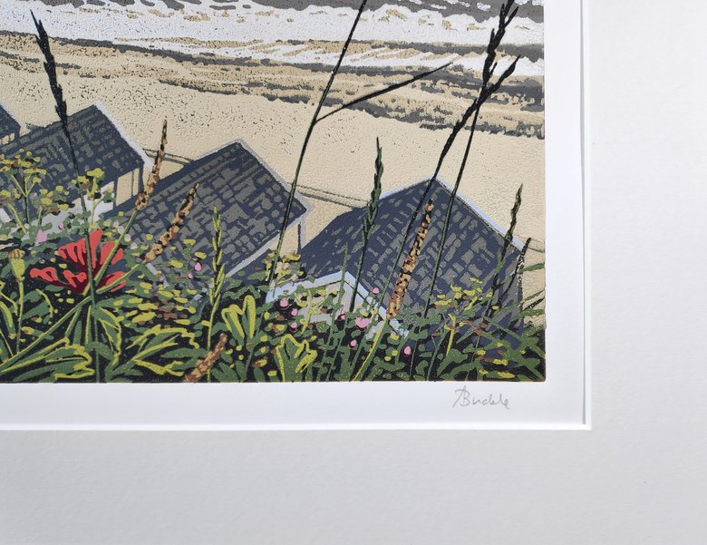Seaside Poppies Linocut: Alexandra Buckle | Artfinder