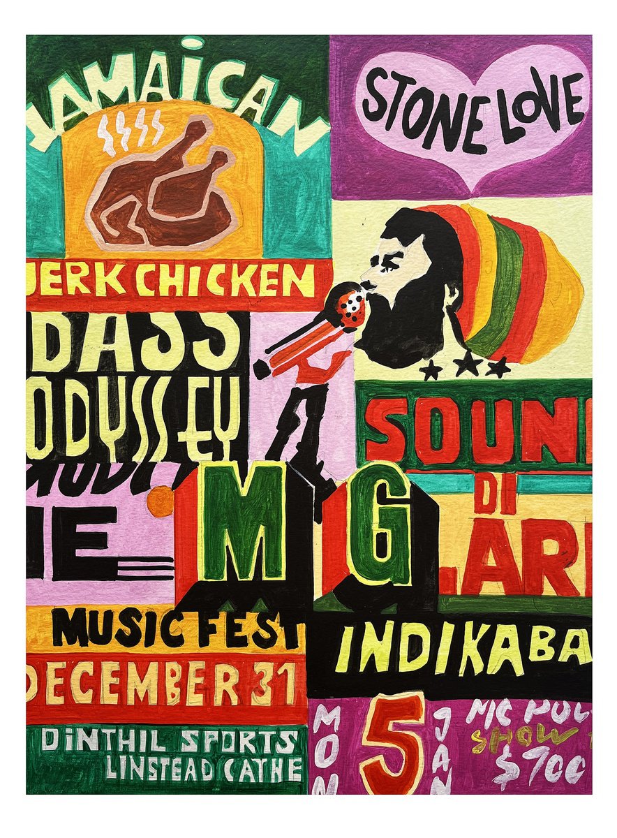 Jamaica-wall_signs-02 Acrylic painting: André Baldet | Artfinder