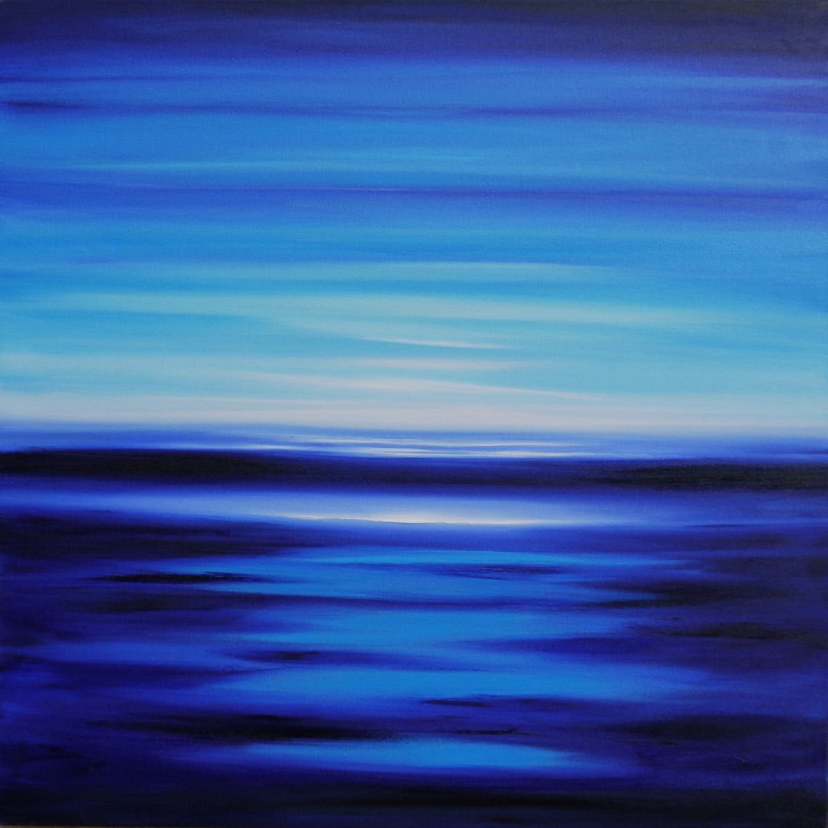 Blue on Blue Painting: Julia Everett
