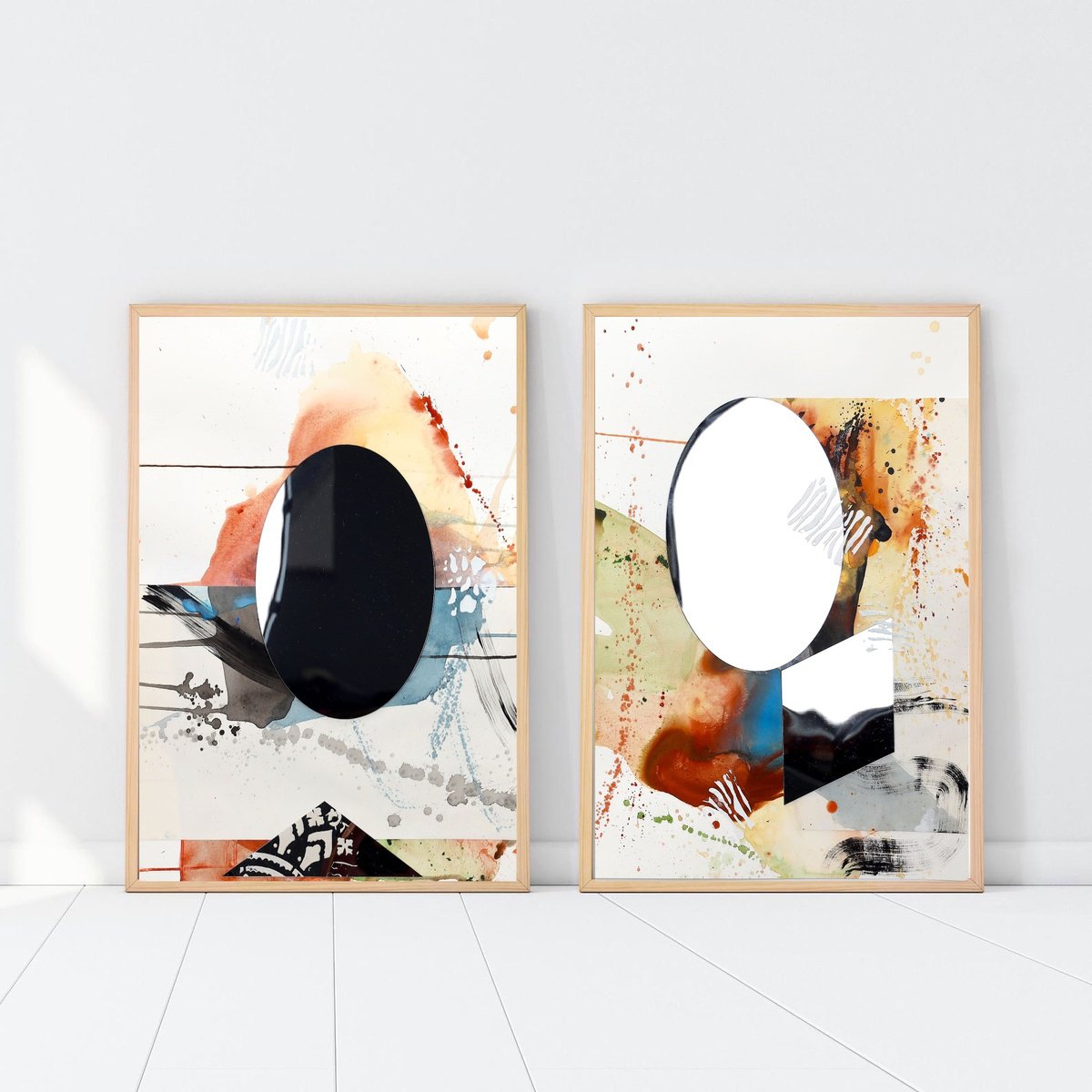 Mirror conversations 01 Mixed-media painting by Poovi Art | Artfinder