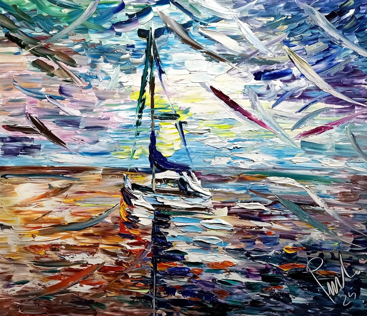 Miraggio in alto mare Oil painting: Antonino Puliafico | Artfinder