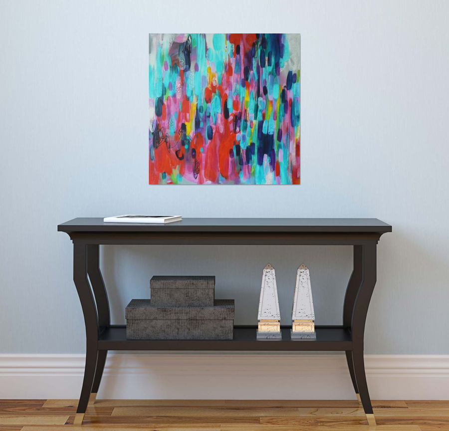 Shout Acrylic painting by Carolynne Coulson | Artfinder