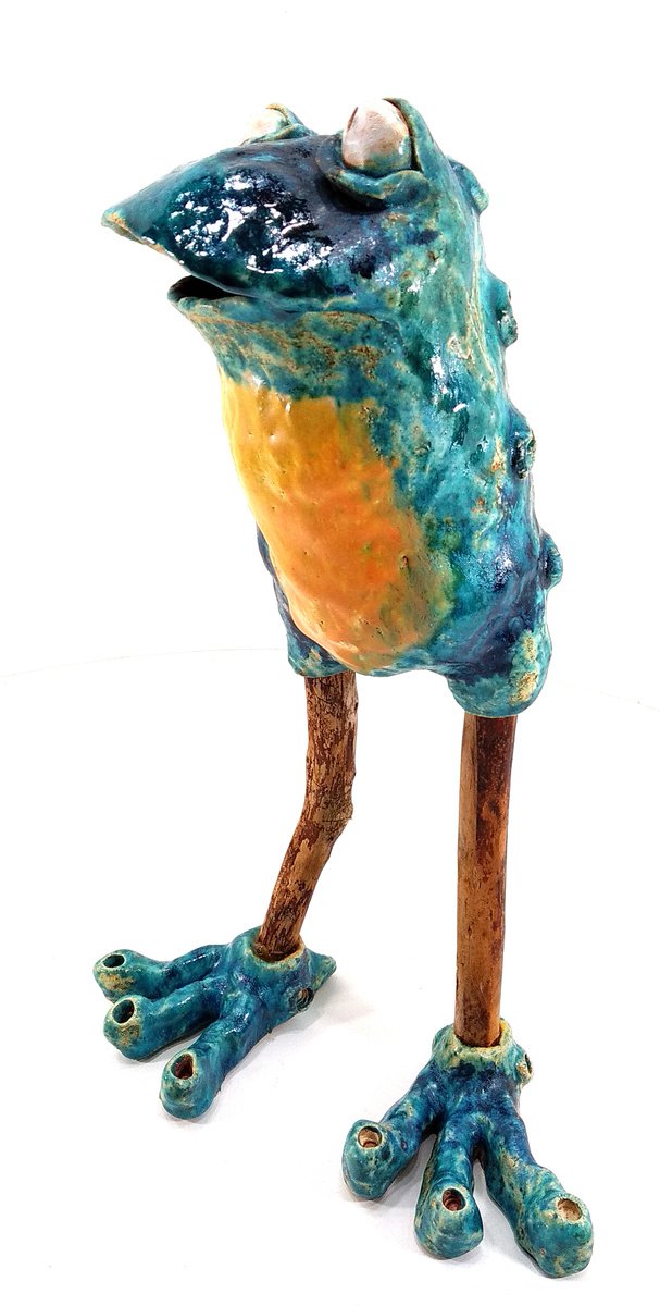 CORNELIUS VII Clay sculpture by Aare Freimann | Artfinder