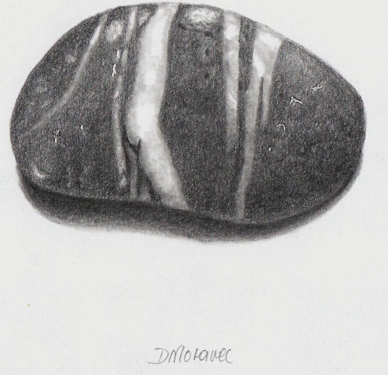Three Pebbles Pencil drawing: Dietrich Moravec | Artfinder