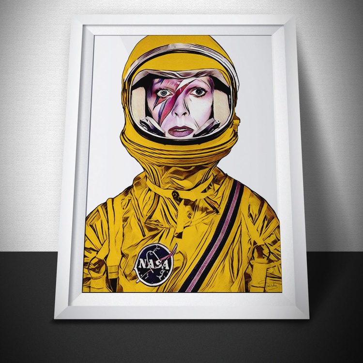 Spaceman (2016) Digital Art (Giclée) by Slasky | Artfinder