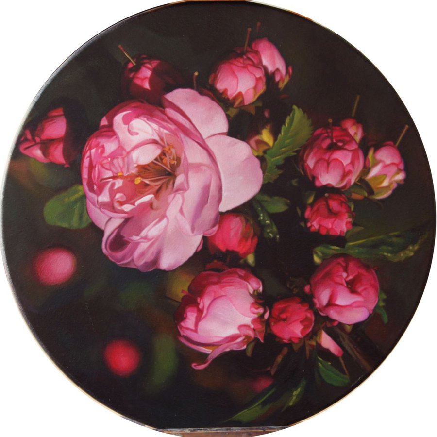 pink flowers Oil painting: Darya Klunnikova | Artfinder