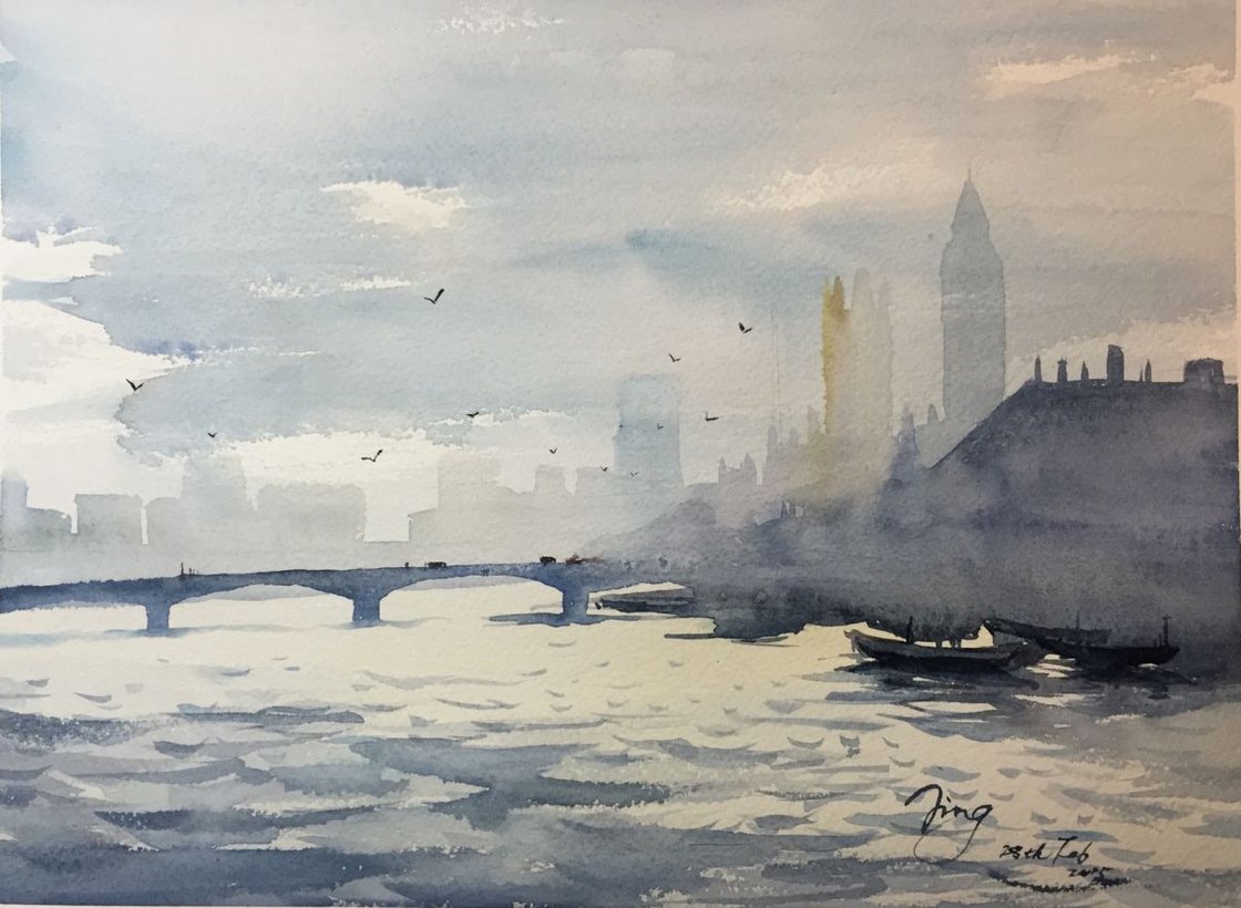Fade Watercolour: Jing Chen | Artfinder