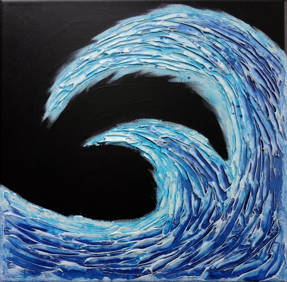 Medium Textured Waves by Liz McDonough | Artfinder