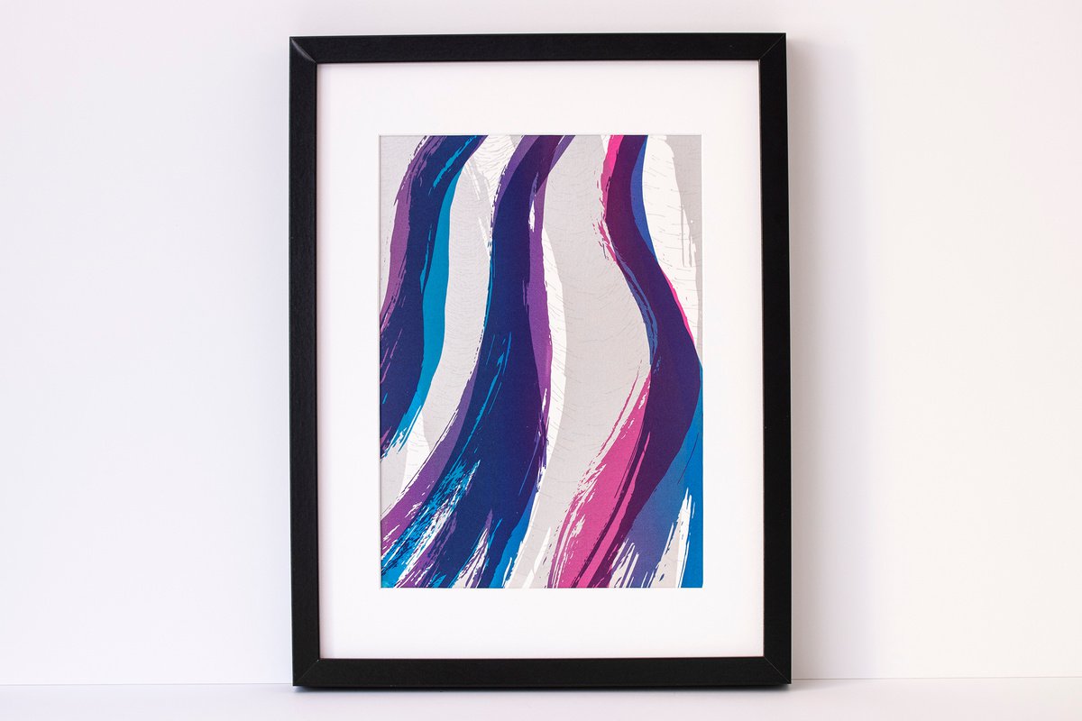 Brush Wave Screenprint by Marcus Gavin | Artfinder