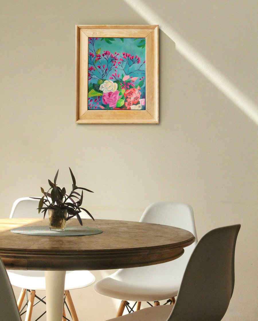 Bouquet Oil painting by Lisa Mann | Artfinder