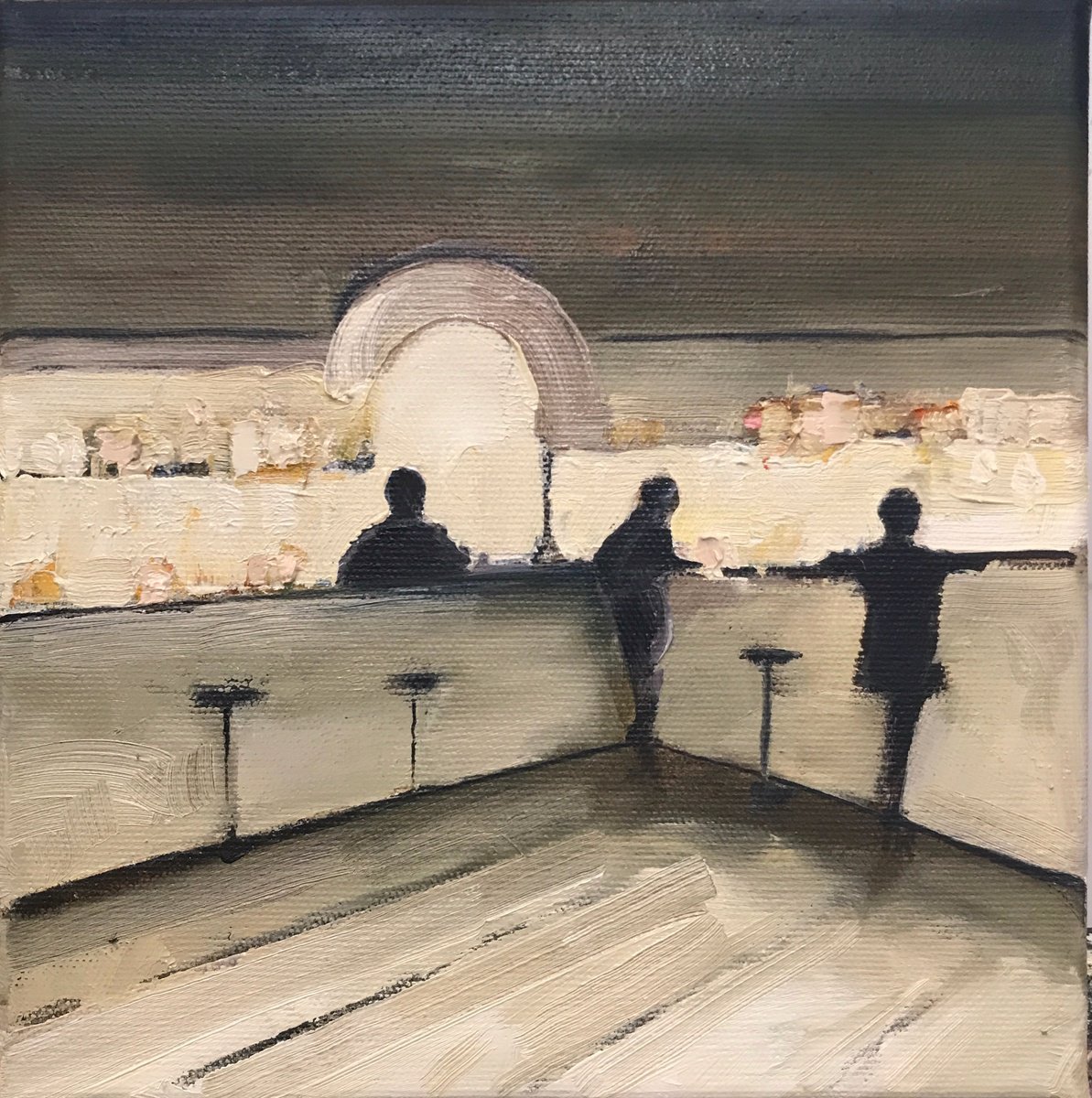 Bar 21 Oil painting by Romuald Mulk Musiolik | Artfinder