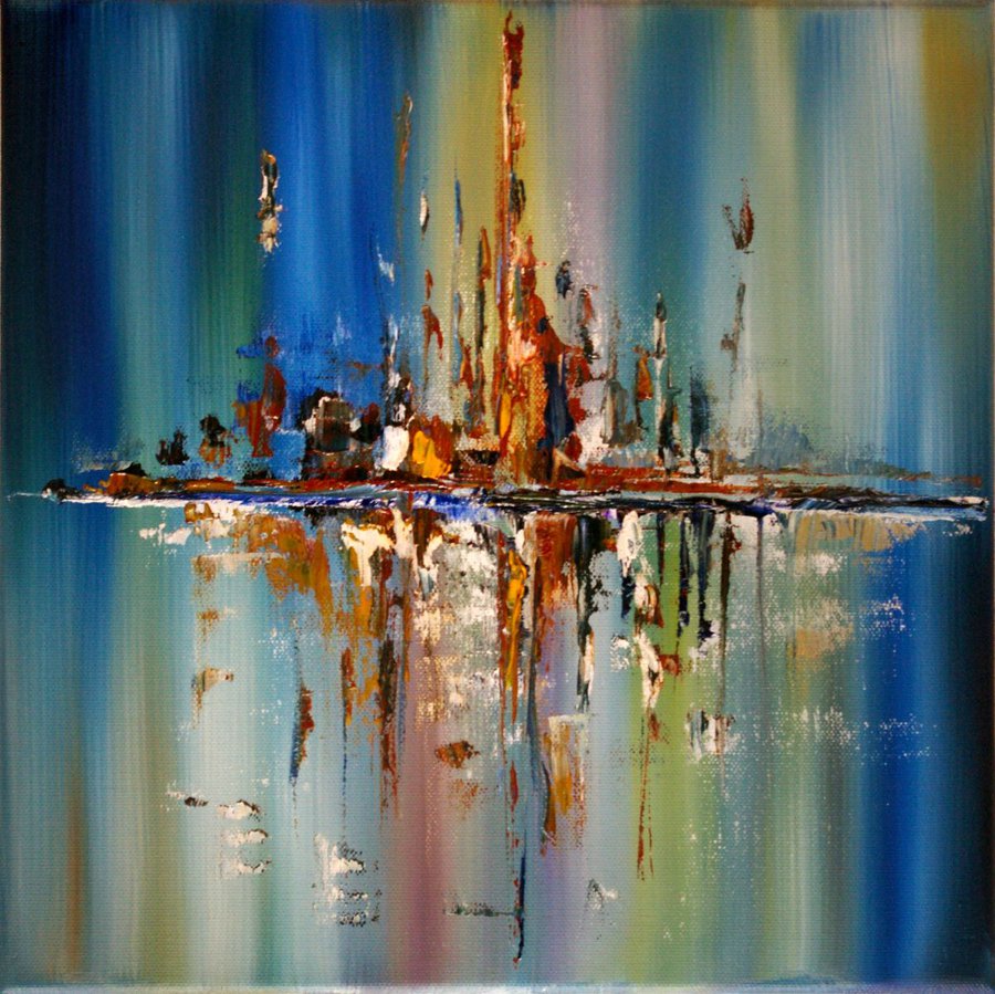 Abstract - Division Oil painting: Matthew Withey | Artfinder