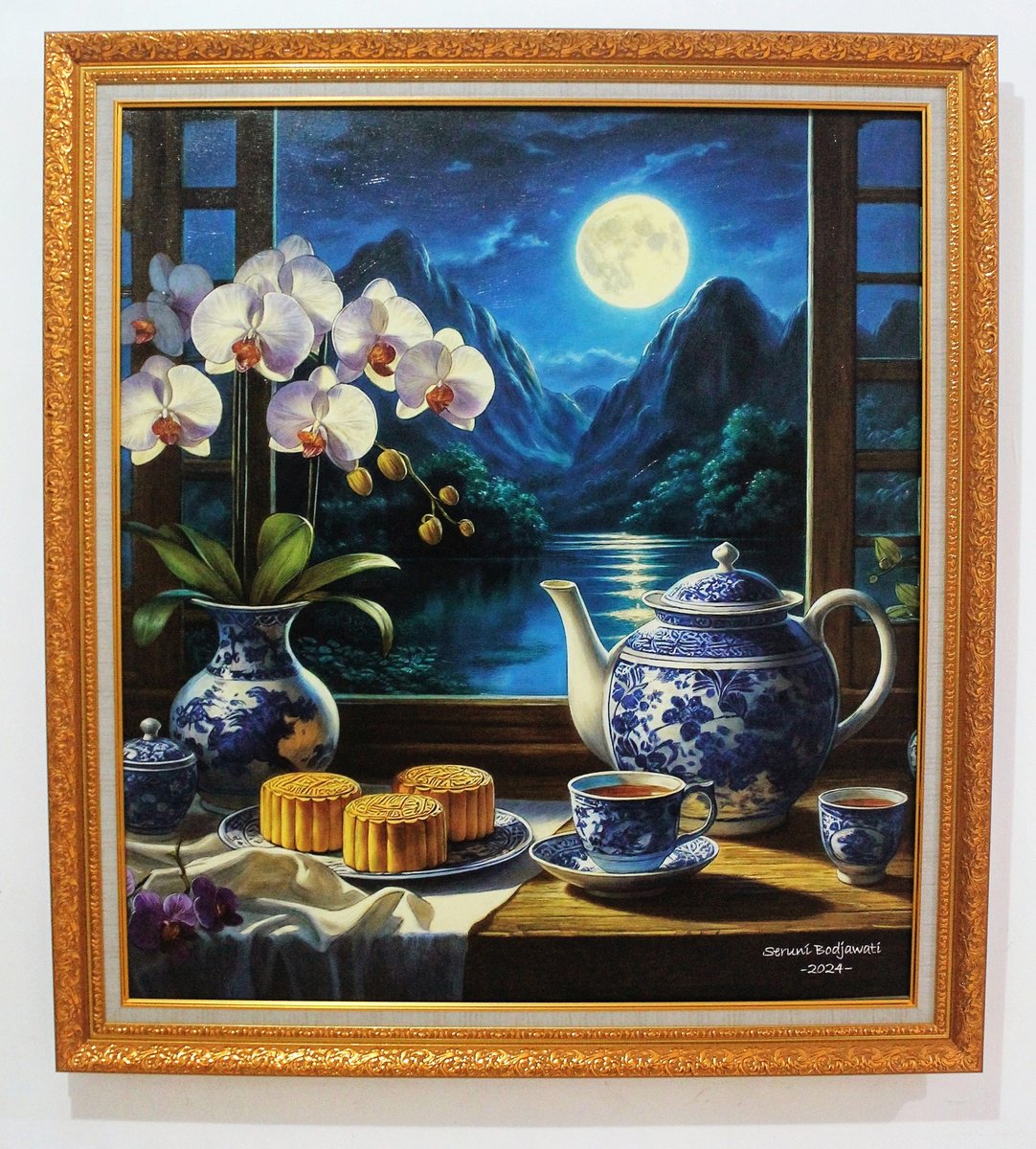 A Night Full of Peace Acrylic painting by Seruni Bodjawati | Artfinder