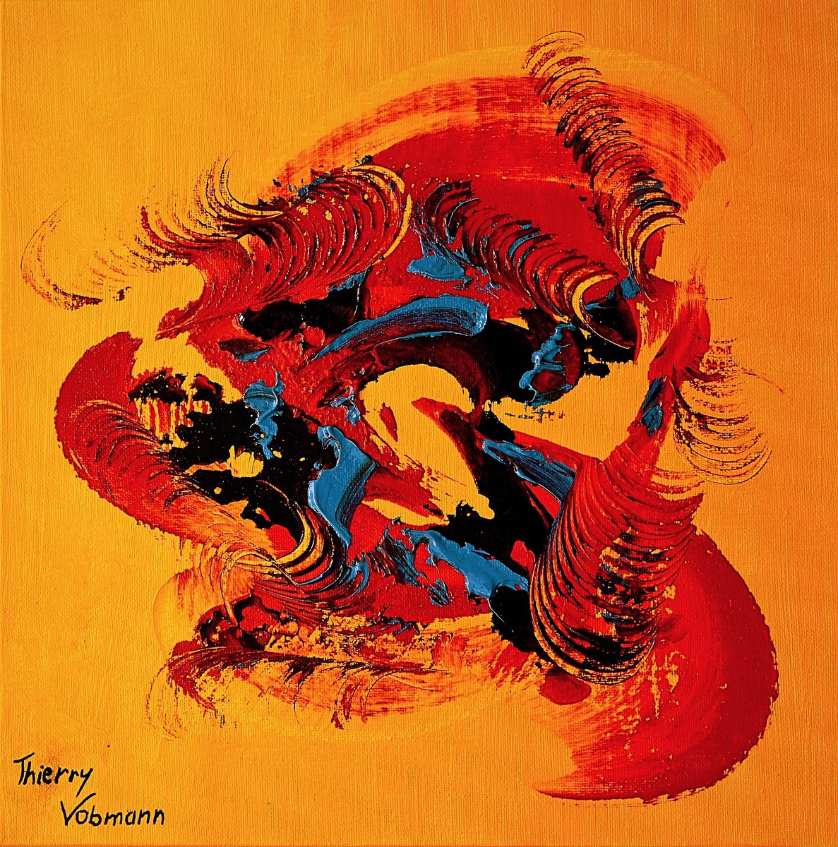 3D Dream 2. Acrylic painting: Thierry Vobmann. Abstract . | Artfinder