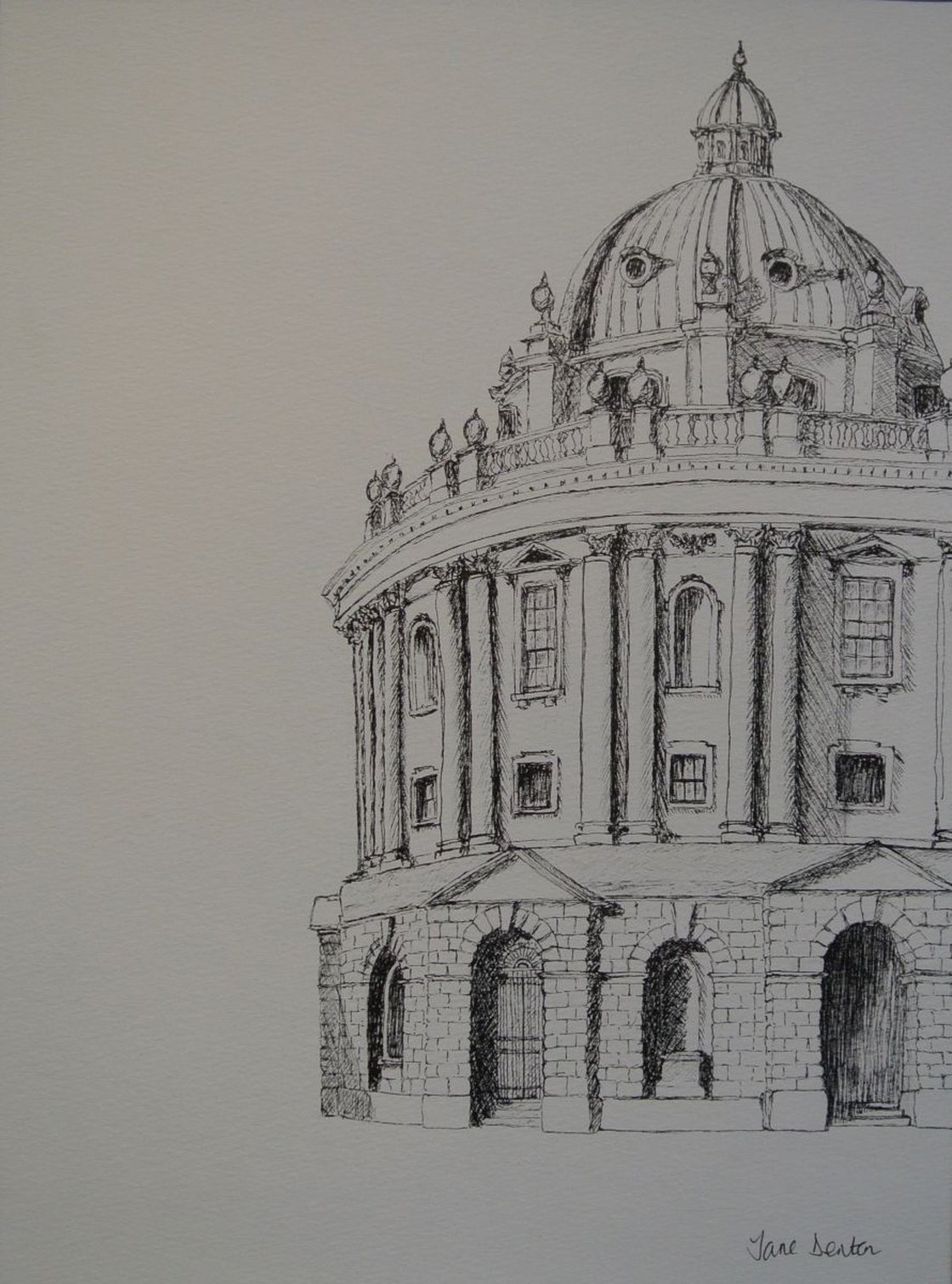 Radcliffe Camera, Oxford - An Original Ink Drawing Ink drawing: JANE ...