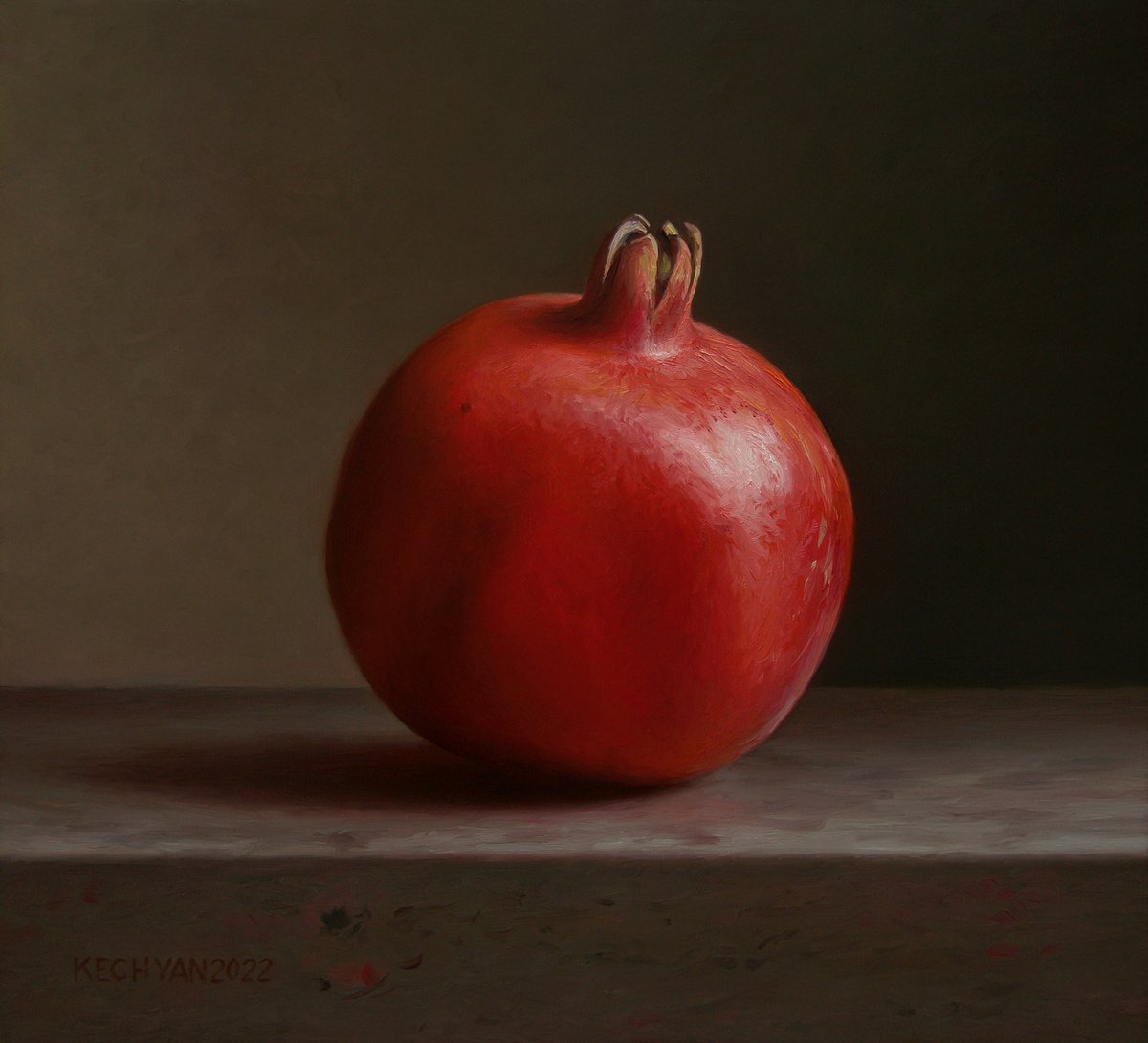 Pomegranate Oil painting by Albert Kechyan | Artfinder