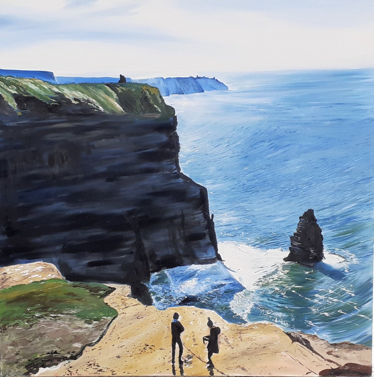Cliffs of Moher Oil painting by Cathal Gallagher | Artfinder