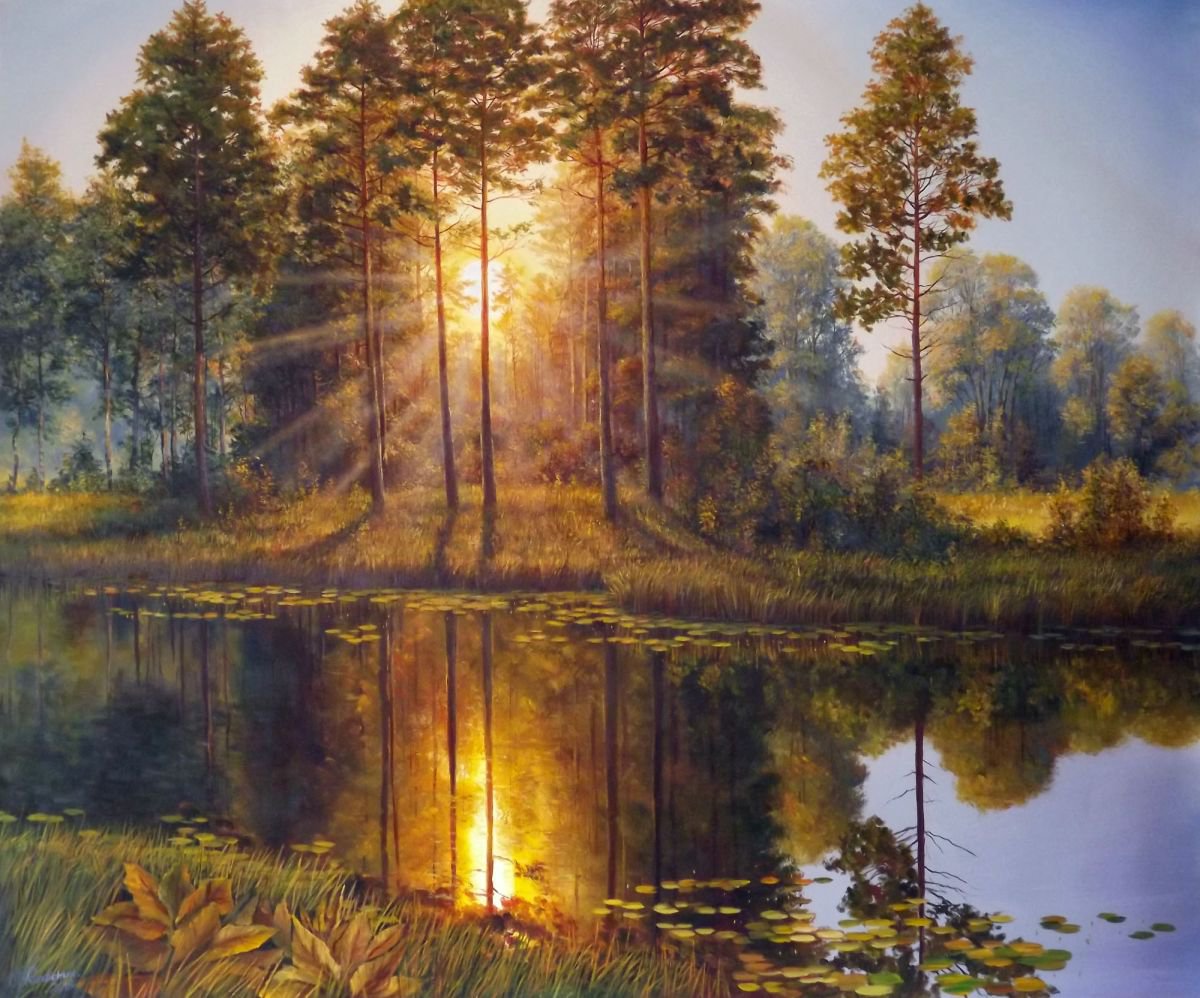Sun Rays (2016) Oil painting by Oleg Riabchuk | Artfinder