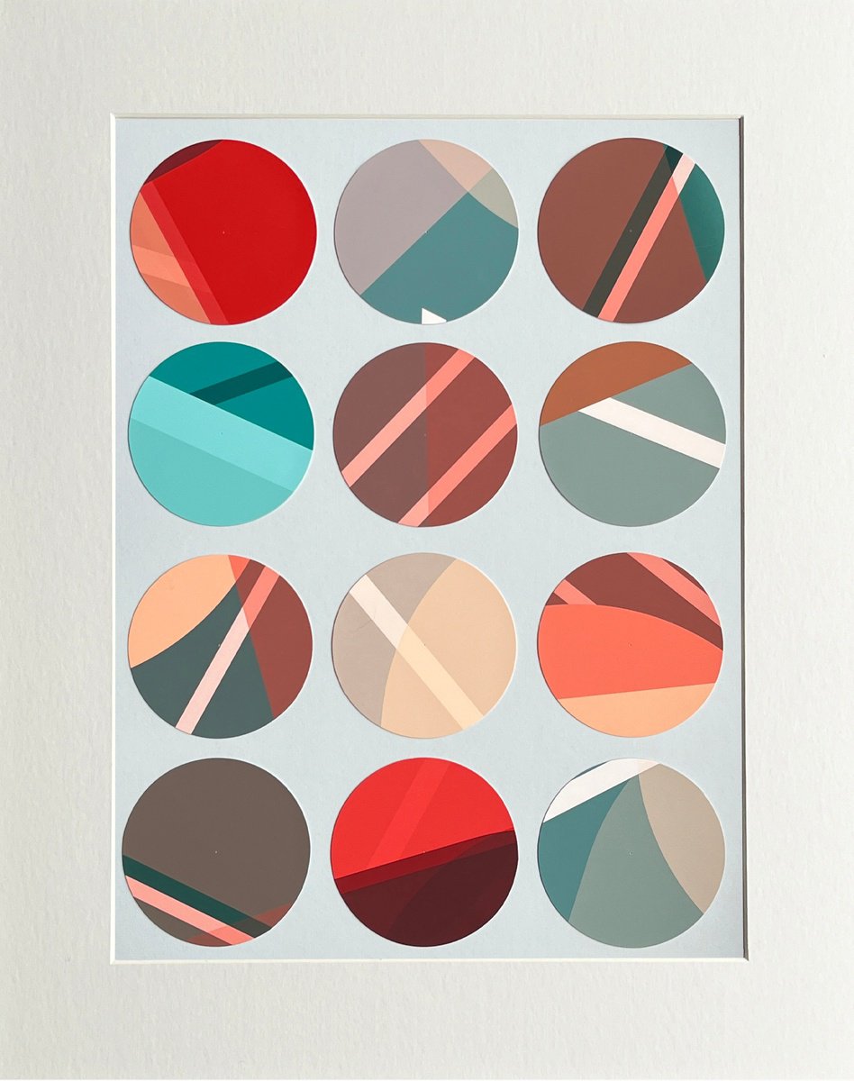 Circles Collage No:12 Collage: Leigh Bagley | Artfinder